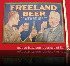 Local Brewing History – Freeland Beer Sign ~ mybeerbuzz - Wilkes-Barre ...